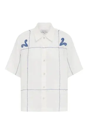 ROWIE Aries Linen Shirt - Bone