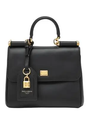 Dolce & Gabbana Leather My Sicily Shoulder Bag - Black