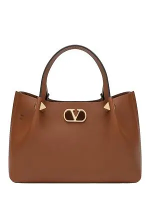 Valentino Garavani Vlogo Signature Shopping Bag - Brown
