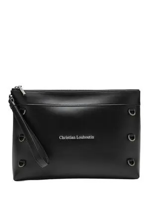 CHRISTIAN LOUBOUTIN Smooth Leather Clutch Bag - Black