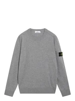 Stone Island Wool Crewneck Sweater - Gray