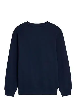 Celine Cotton Sweater With Front Lettering Logo - Multicolor