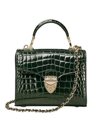 ASPINAL OF LONDON Mayfair Mini Leather Top-handle Bag - Evergreen