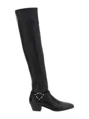 TOM FORD Leather Over-the-knee Boots - Black
