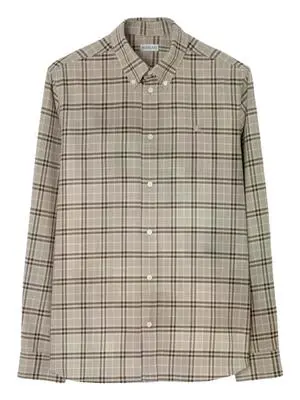 Burberry Check-pattern Shirt - Neutrals