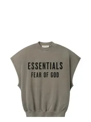 Fear Of God Relaxed Fleece Cutoff Sweatshirt - Grey