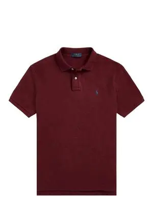 Polo Ralph Lauren Mesh Custom Slim Polo 'spring Wine Heather' Red