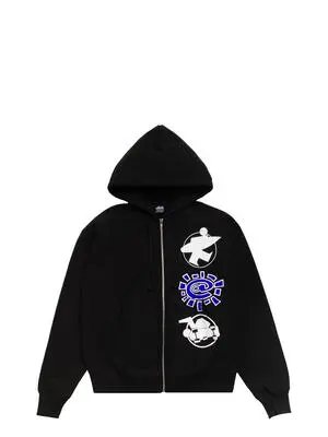 StÜssy Always Stack Zip Hoodie - Black