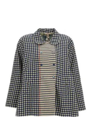 Pero Double-breasted Reversible Jacket - Multicolore