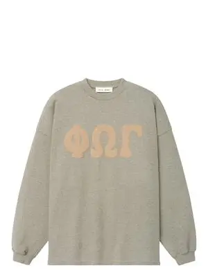 Fear Of God Heavy Jersey Merch Long Sleeve Tee - Grey