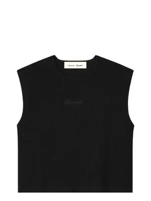 Fear Of God Signature Rib Knit Cropped Top - Black