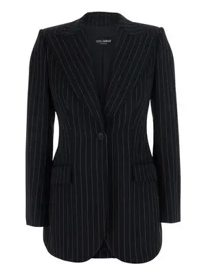 Dolce & Gabbana Turlington Pinstriped Blazer - Multicolor