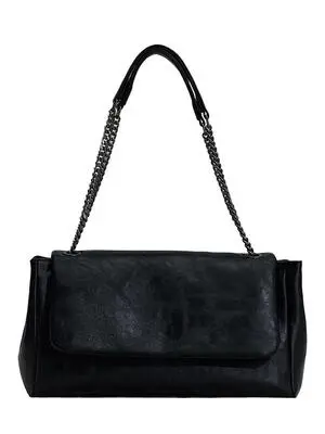 SUUD COLLECTION Milan Chain Leather Bag - Black