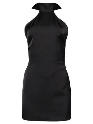 FOREVER YOUNG THE LABEL Sylvie Mini Satin Dress - Black