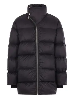 RICK OWENS RICK OWENS Long Down Jacket With High Collar