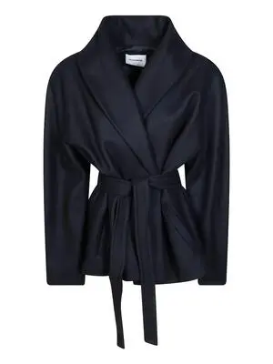 Andamane Belted Padded Jacket - Nero