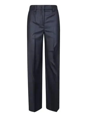 Incotex Flannel Palazzo Pants - Nero