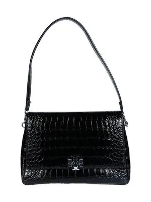 TORY BURCH Tory Burch Charlie Croc Embossed Shoulder Handbag