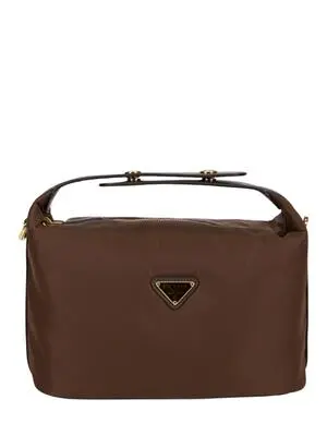 Prada Re-nylon Handbag With Adjustable Shoulder Strap - Brown