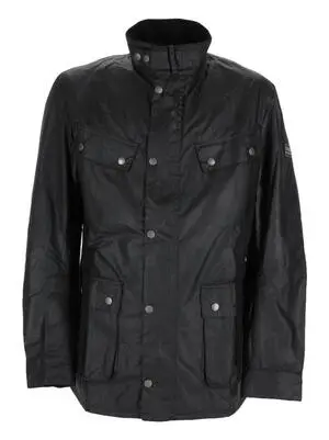 BARBOUR INTERNATIONAL Waxed Field Jacket - Black