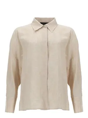 FABIANA FILIPPI FABIANA FILIPPI Linen Shirt With Elegant Draping