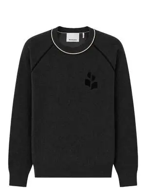 MARANT Graphic Crewneck Sweater - Grey
