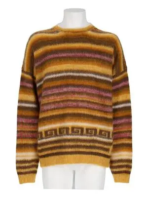 MARANT Striped Crewneck Sweater - Yellow