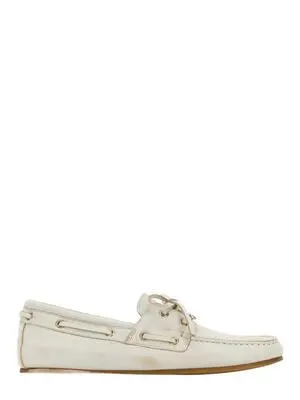 Gucci GUCCI Leather Loafers White