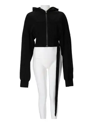 RICK OWENS RICK OWENS DRKSHDW Zip-Front Cropped Hoodie