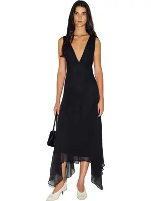 REFORMATION Reformation Stellina Dress Black