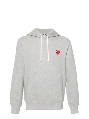 Play Comme Des Garcon Cotton Hoodie - Grey