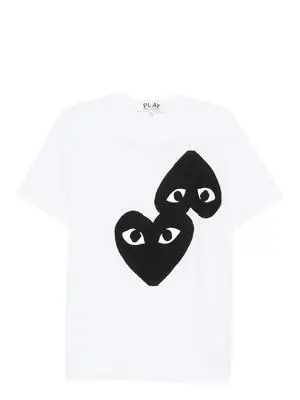 Play Comme Des Garcon Cotton T-shirt - White