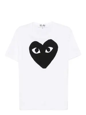 Play Comme Des Garcon Cotton T-shirt - White