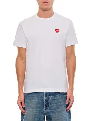 Play Comme Des Garcon Cotton T-shirt - White