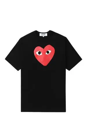 Play Comme Des Garcon Cotton T-shirt - Black