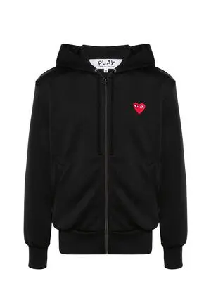 Play Comme Des Garcon Cotton Hoodie - Black