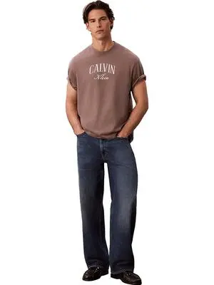 Calvin Klein Relaxed Graphic Logo Tee - Iron
