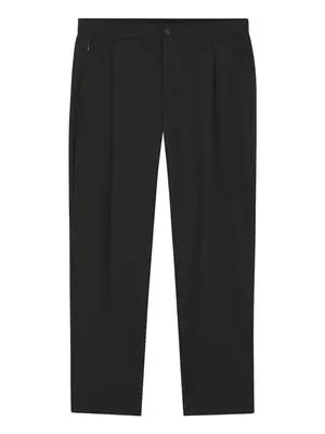 BOSS Relaxed-fit Pants With Front Pleats - Black