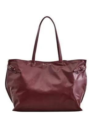 Proenza Schouler Days Carryall In Paper Calf - Merlot