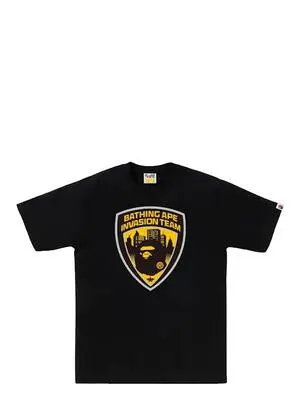A BATHING APE Security Emblem Tee Shirt (ss26) Black