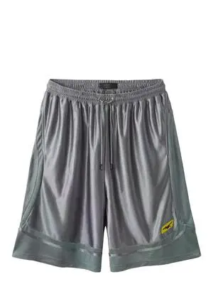 HAPPY MEMORIES DON'T DIE Mixtape Drawstring Shorts - Grey