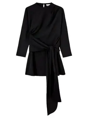 GANNI Crepe Dress - Black