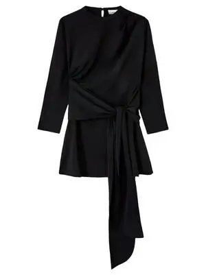 GANNI Crepe Dress - Black