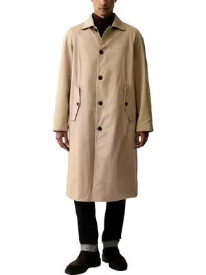 TRUSSARDI Reversible Herringbone-pattern Coat - Grey