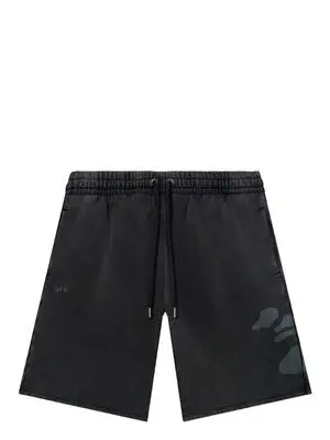 Off-White Swimming Face Skate Shorts - Black
