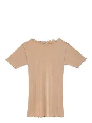 BASERANGE Baserange Vein Lettuce-Trim T-Shirt Neutrals
