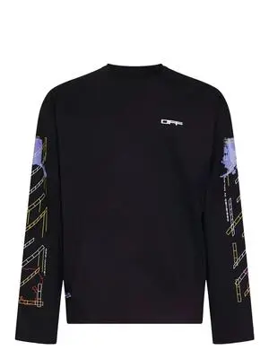 Off-White Archigeography Arrow Long-sleeve T-shirt - Black