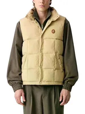 Drole De Monsieur Mirror Sleeveless Gilet - Neutrals