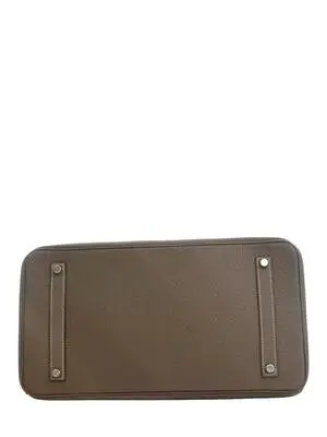 Hermès Clemence Birkin Retourne 35 Handbag - Brown