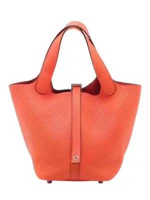 Hermès 2023 Clemence Picotin Lock 18 Handbag - Orange